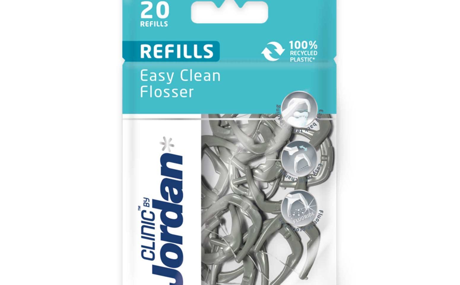 Clinic Easy Clean Flosser Refill | Jordan Oral Care