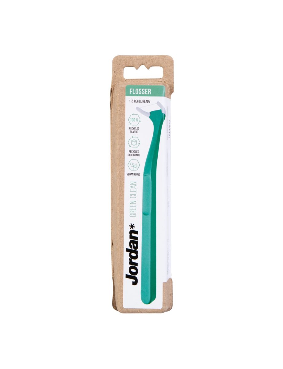 Green Clean Flosser av resirkulert plast – Jordan Oral Care