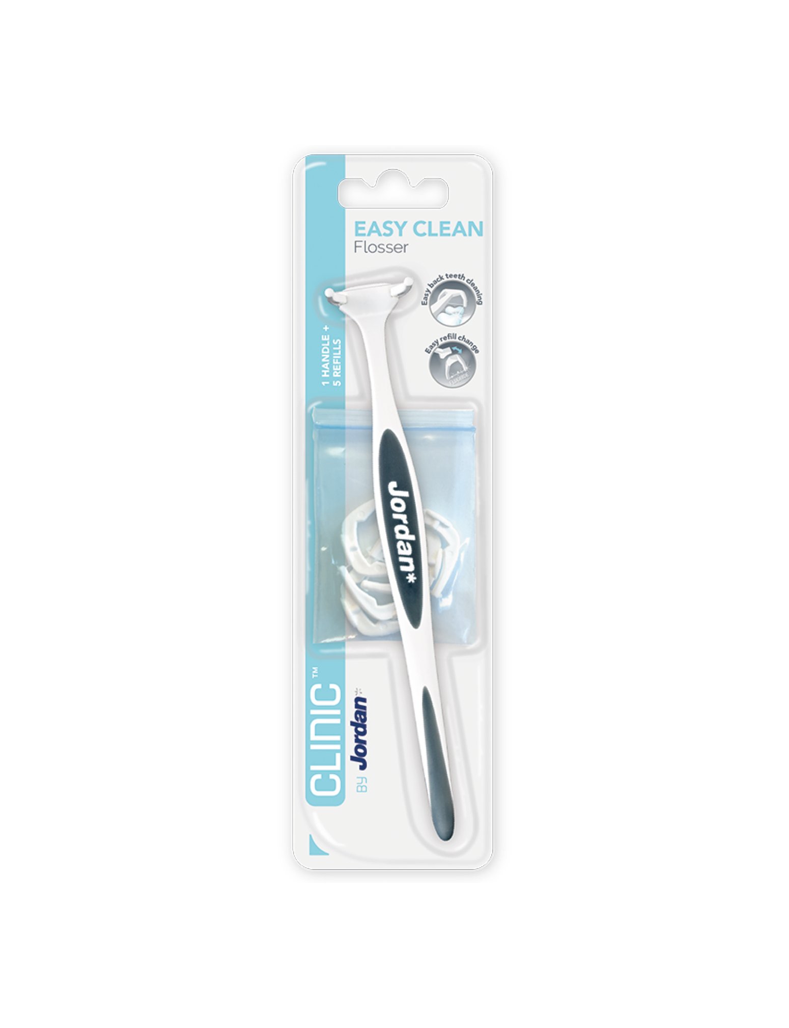 Clinic Easy Clean Flosser - Jordan Oral Care