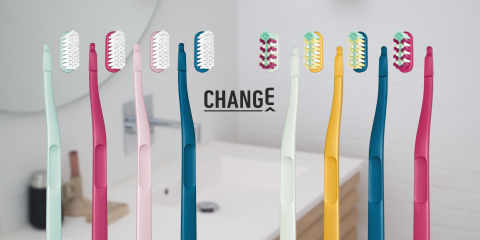 Toothbrush with replaceable heads